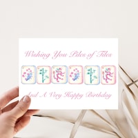 Mahjong Note Cards - Etsy