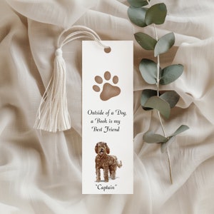 Personalized Bookmark || Dog Best Friend || Personalized Dog Bookmark ...