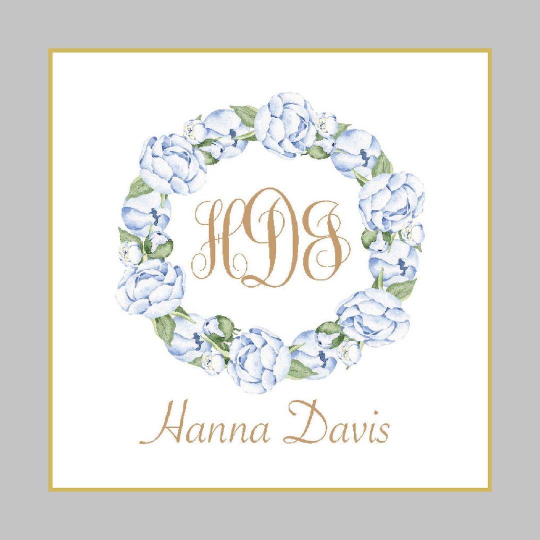 Personalized Monogrammed Gift Tag Girl Calling Card Gift Card Stickers ...