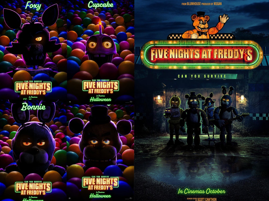 Affiche du film Five Nights at Freddy's Objet de - Etsy France