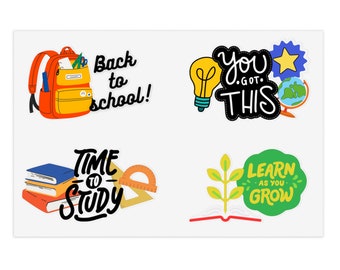 Back to School Sticker Sheet - Etsy