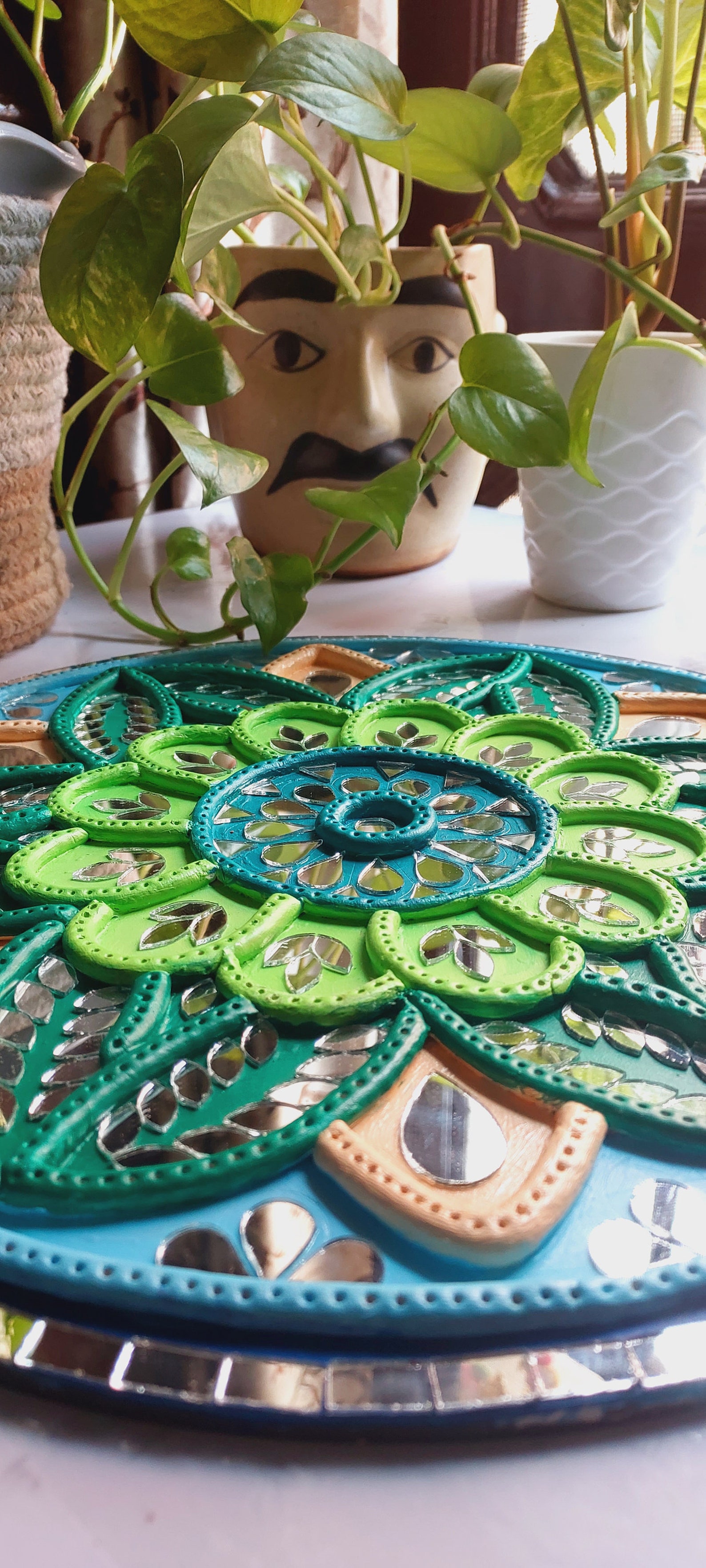 Lippan Art Mandala Wall Hanging 12 Inches Handmade Art - Etsy