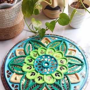 Lippan Art Mandala Wall Hanging 12 Inches Handmade Art - Etsy