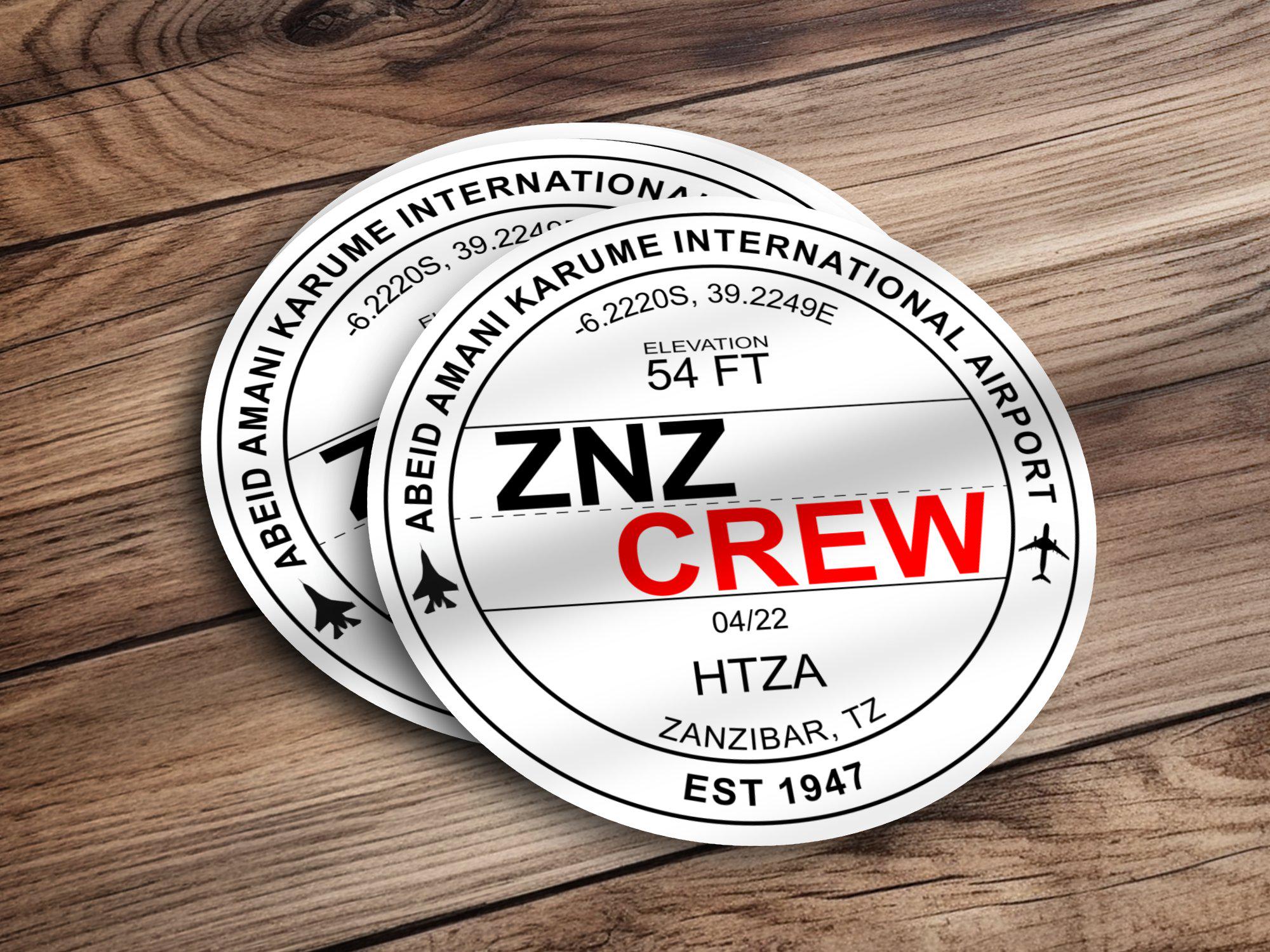 Africa Airport Airline Flight CREW Vinyl Indoor Outdoor Stickers ...