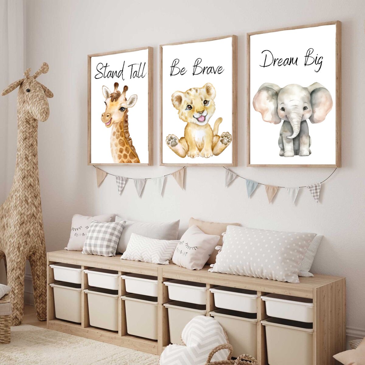 SAFARI JUNGLE ANIMAL Prints Nursery Printable Wall Art - Etsy