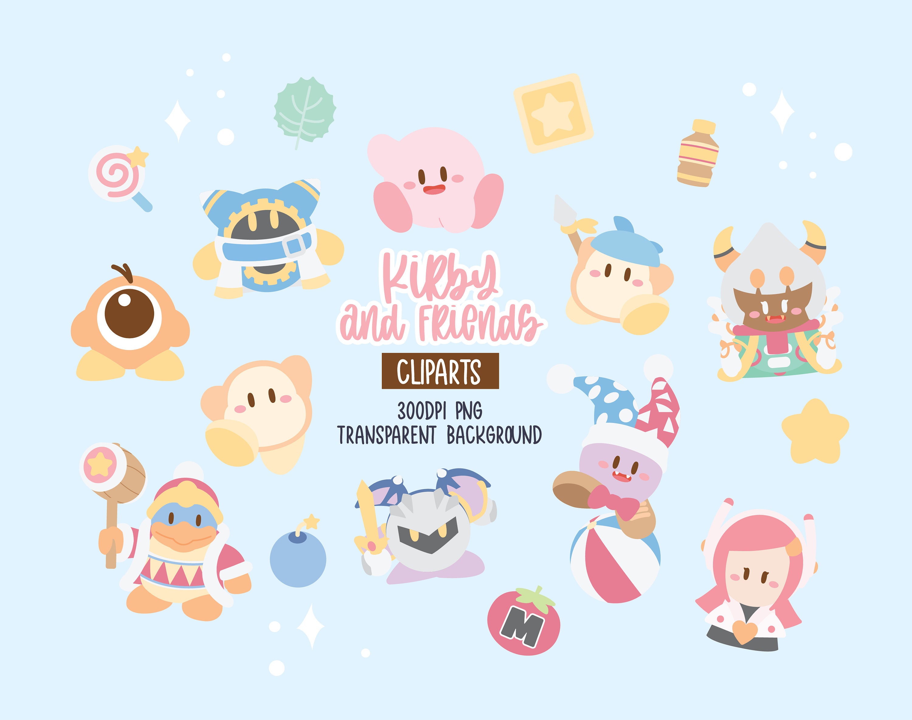 Kirby Clipart, Kirby and Friends Clipart, Cartoon Clipart, PNG Clipart ...