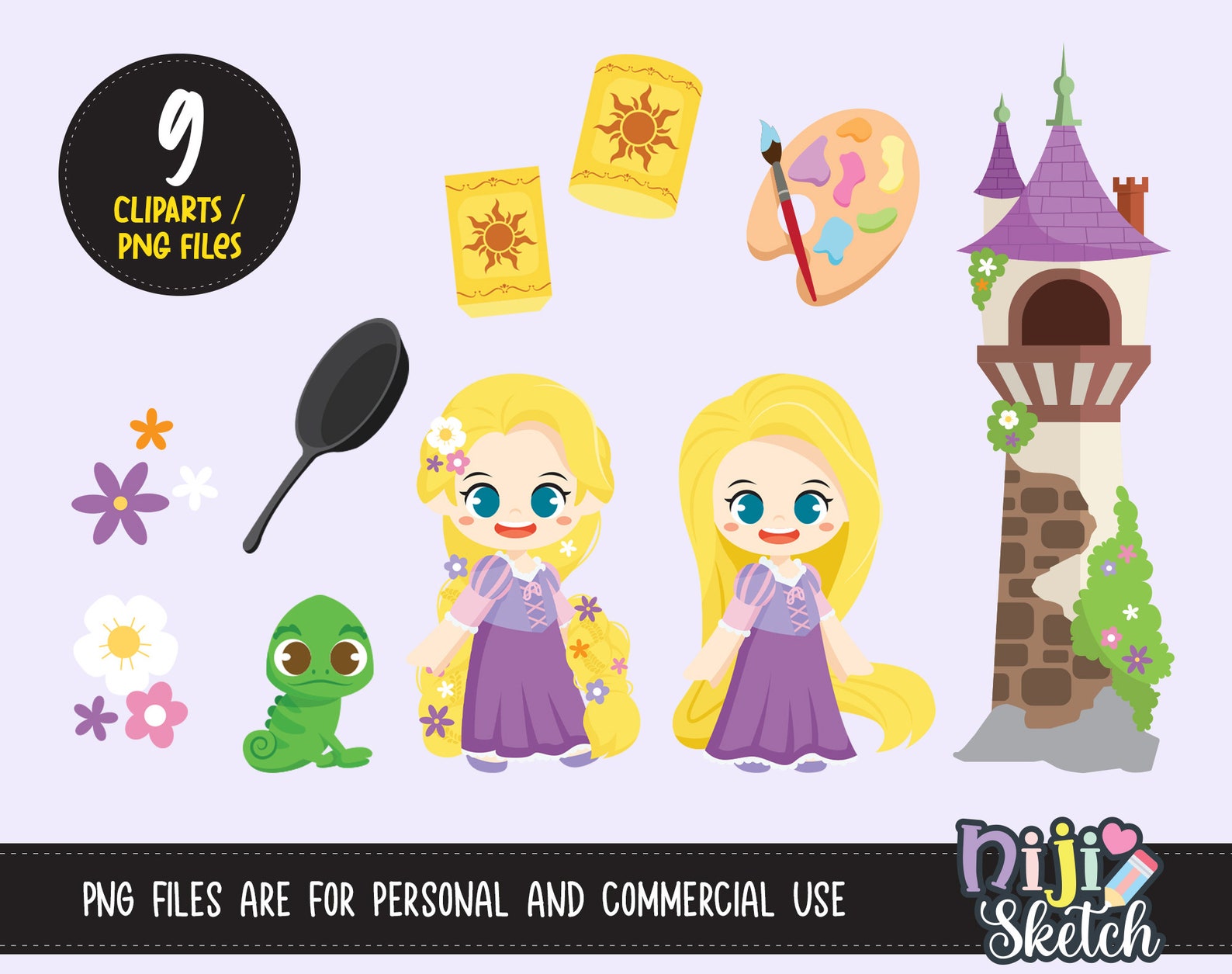 Rapunzel Clipart, Princess Clipart, Fairytale Clipart, PNG Clipart ...