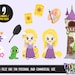 Rapunzel Clipart, Princess Clipart, Fairytale Clipart, PNG Clipart ...