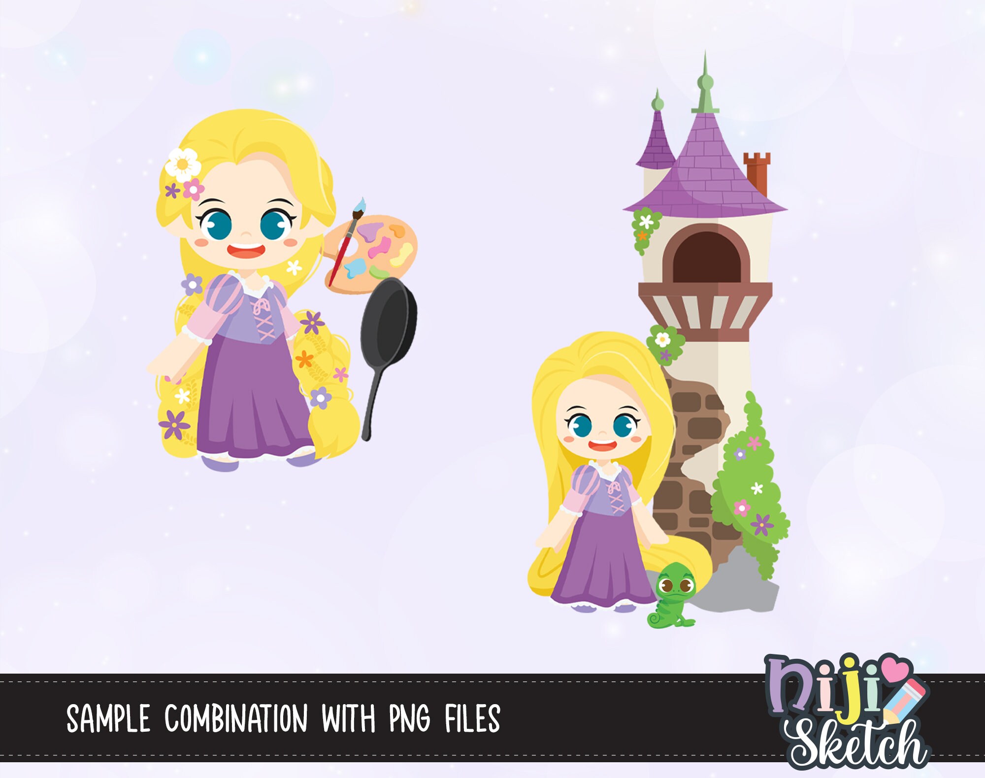 Rapunzel Clipart, Princess Clipart, Fairytale Clipart, PNG Clipart ...