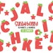 Strawberry Alphabets and Number Bundle, Strawberry Alphabet Clipart ...