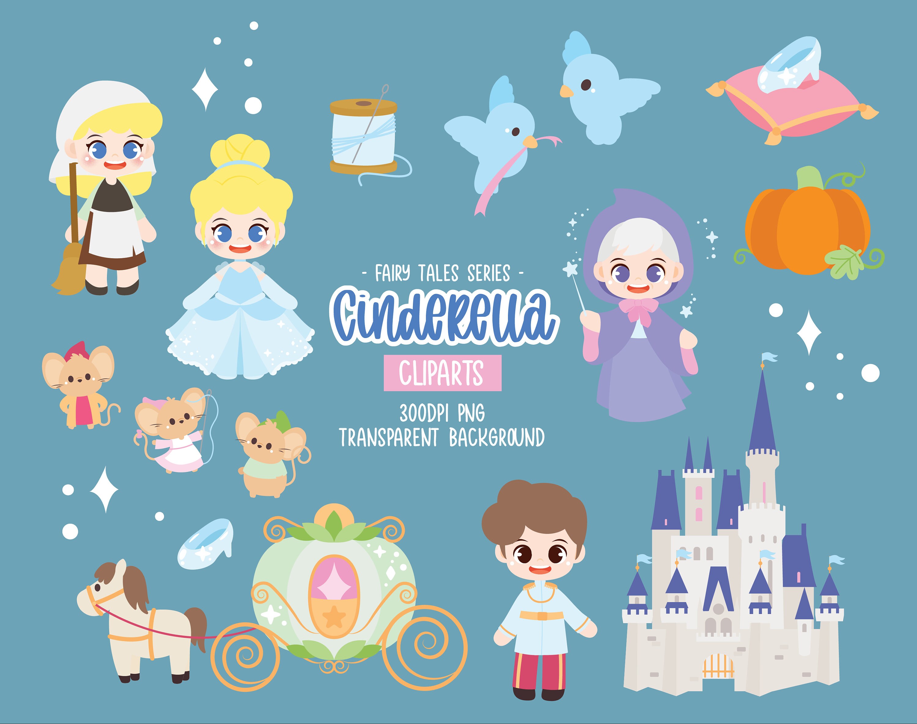 Cinderella Fairy Tale Clipart