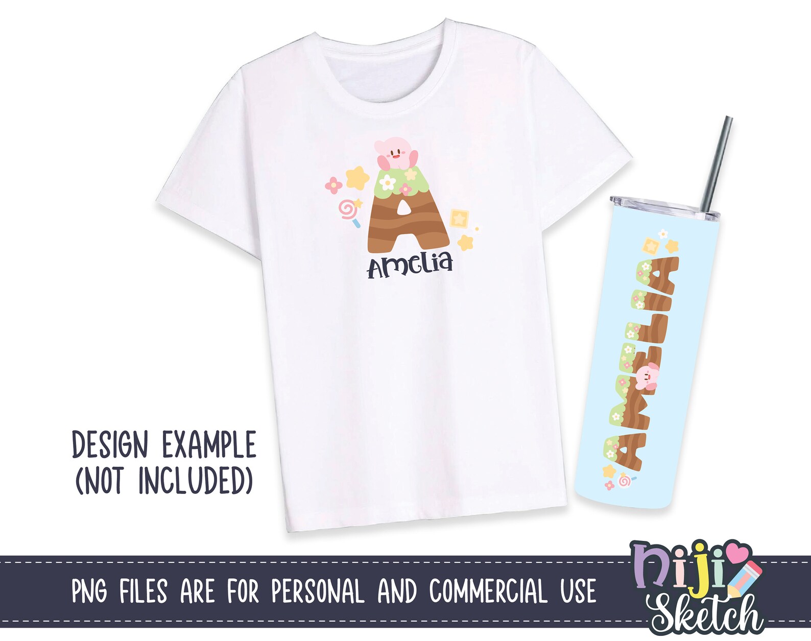 Kirby Alphabets and Number Bundle, Kirby Alphabet Clipart, Kirby Letter ...