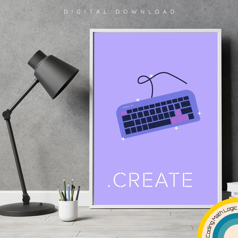 Tech Posters Coding Wall Art Geeks Wall Art Minimalist Tech Coding Poster Computer Art Print ...