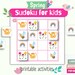 SUMMER Sudoku for Kids Summer Activities for Kids Kids Sudoku 4x4 ...