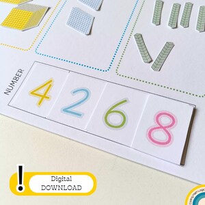 Place Value Number Montessori Math Number Cards Make 0-9999 - Etsy
