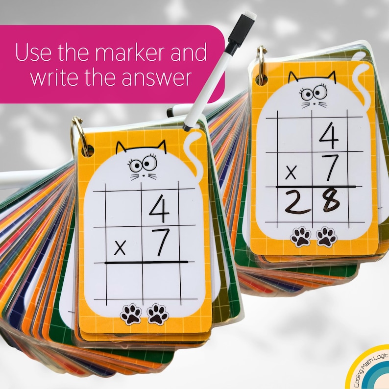 Multiplication Tables Flashcards Practice Multiplication Laminated ...