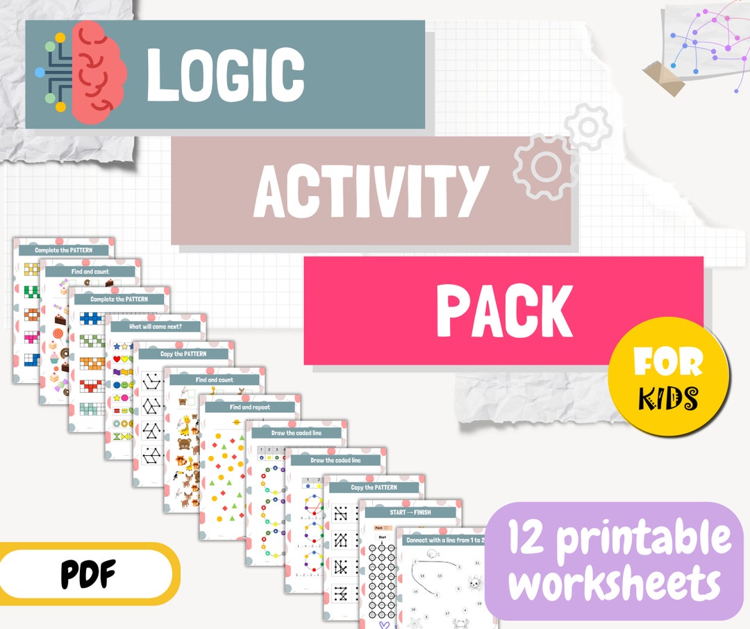 LOGIC ACTIVITY PACK Practicing Logical Thinking Printable Logic ...