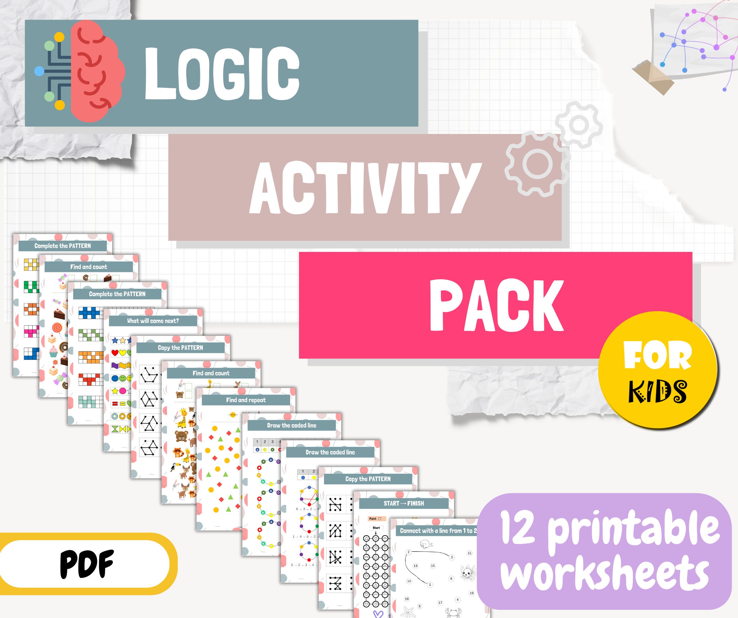 LOGIC ACTIVITY PACK Practicing Logical Thinking Printable Logic ...
