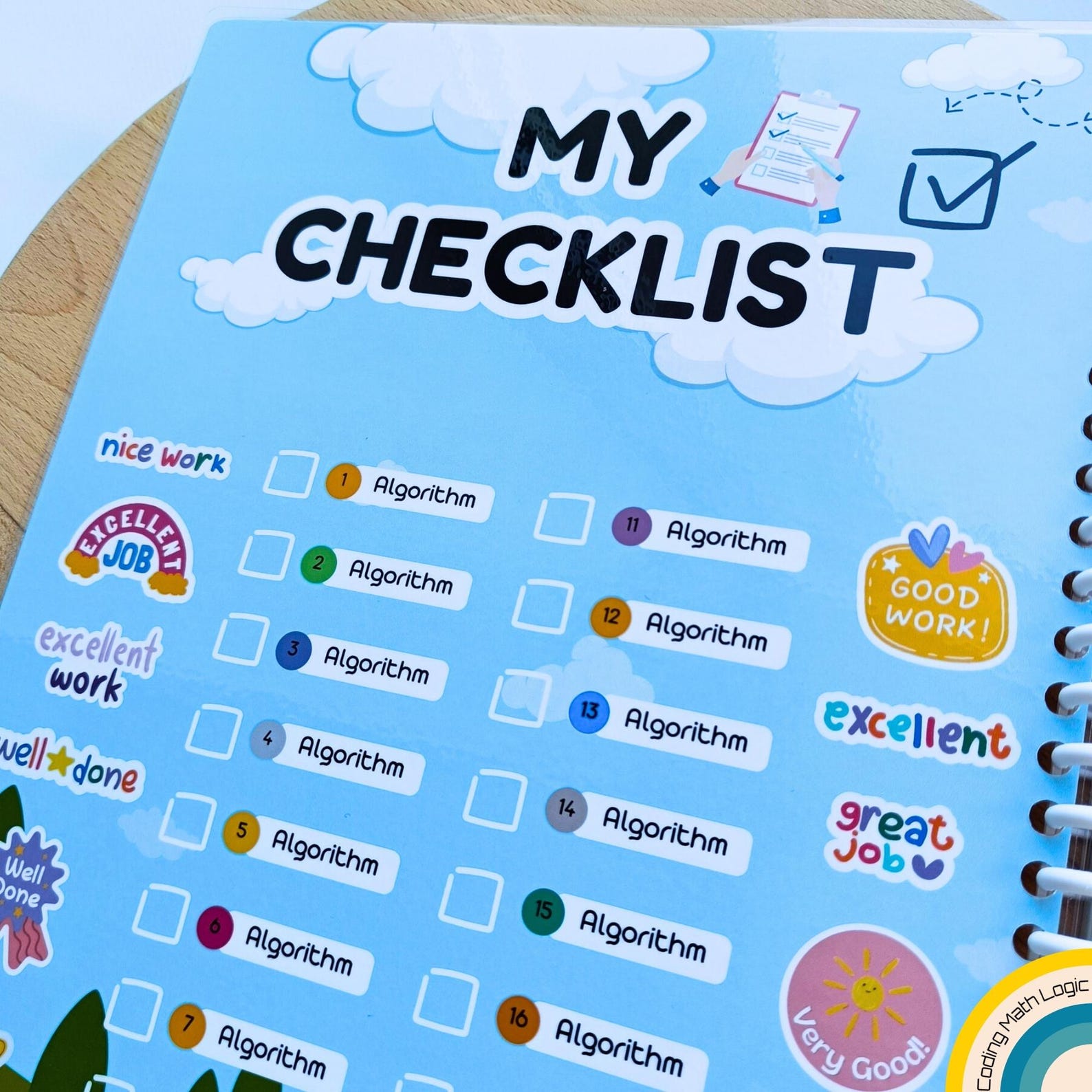 Preschool Workbook Wipe Clean Book Coding Busy Book for Kids Homeschool ...