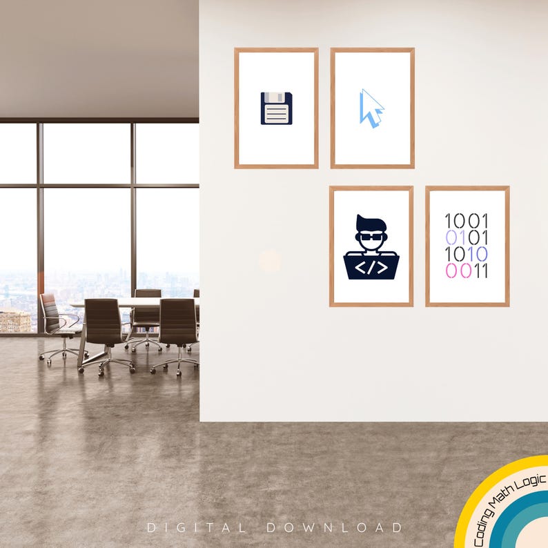 Tech Posters Coding Wall Art Geeks Wall Art Minimalist Tech Coding Poster Computer Art Print ...