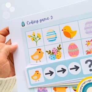 Easter Activity Preschool Coding for Kids: Spring Logic Games Bundle ...