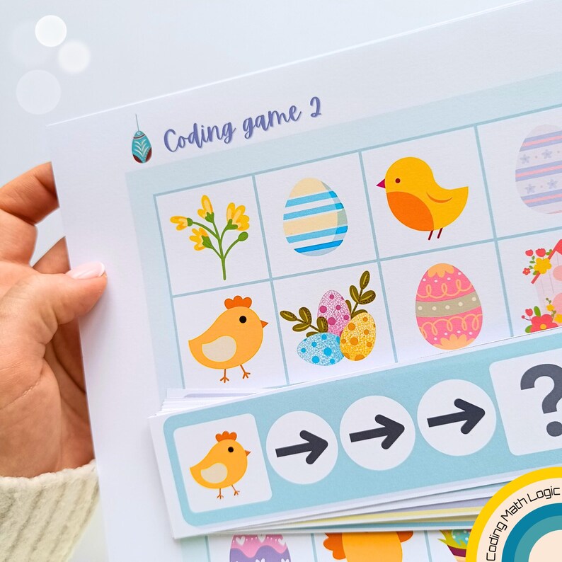 Easter Activity Preschool Coding for Kids: Spring Logic Games Bundle ...