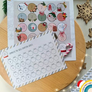 Advent Calendar Math MATH Worksheets Christmas Math Practicing Addition ...