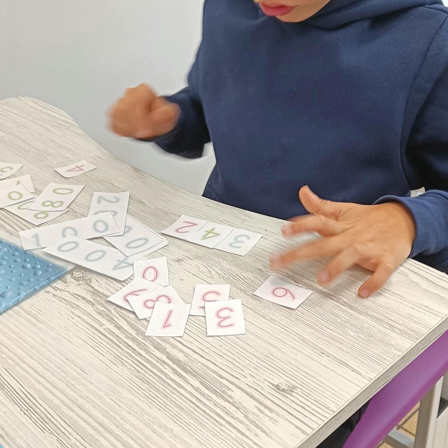 Place Value Number Montessori Math Number Cards Make 0-9999 - Etsy