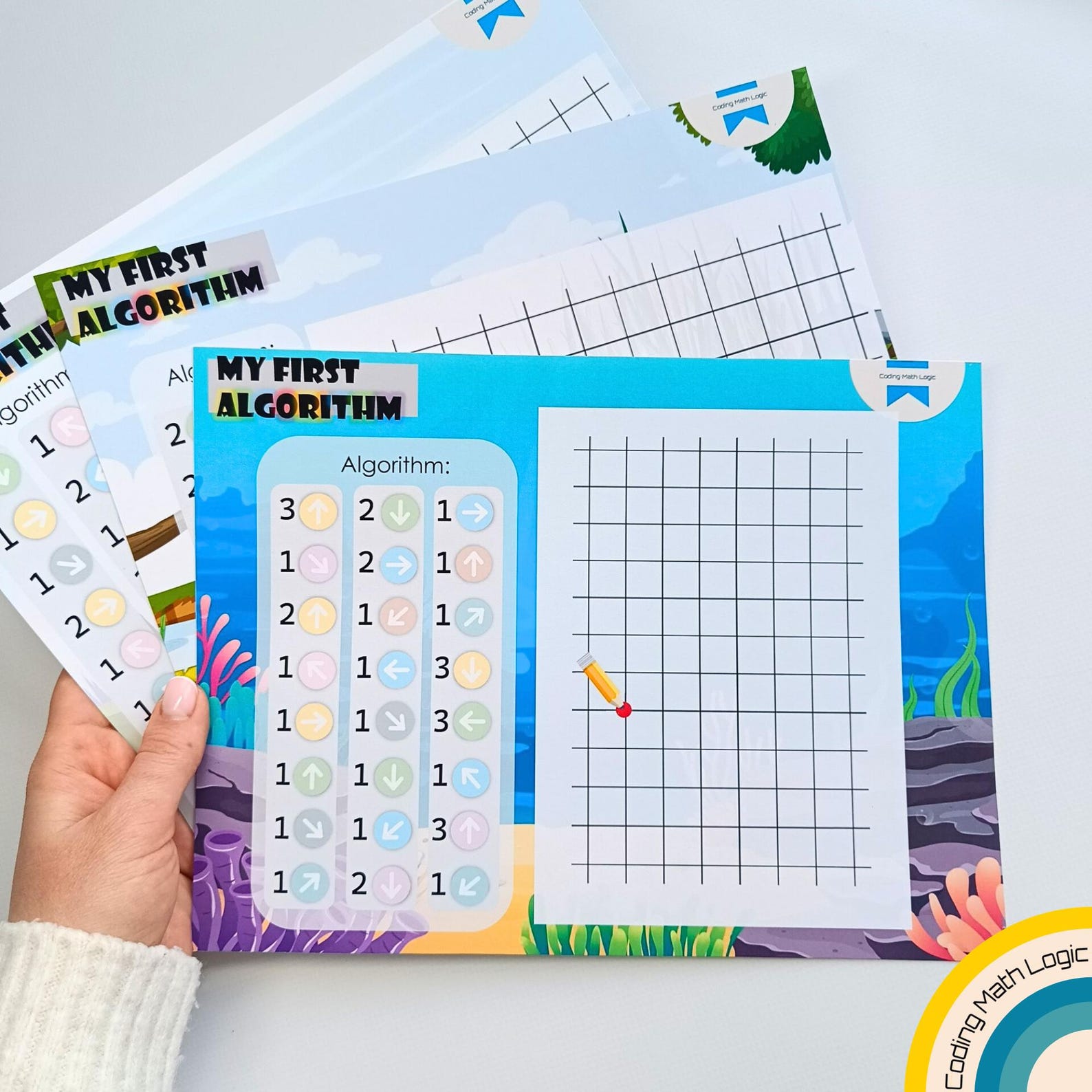 Coding for Kids: My First Algorithm Logic Game (PDF Pattern) - Etsy