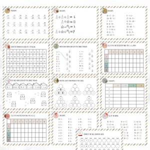 Advent Calendar Math MATH Worksheets Christmas Math Practicing Addition ...