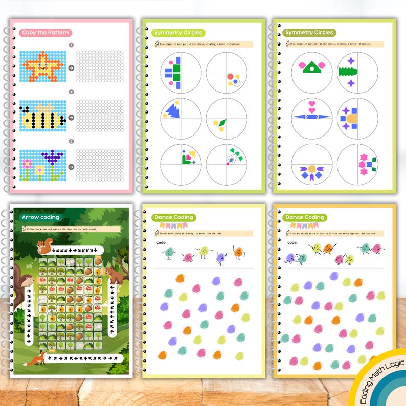 Coding Worksheets Creative Coding Activities for Kids STEM Logic Game ...