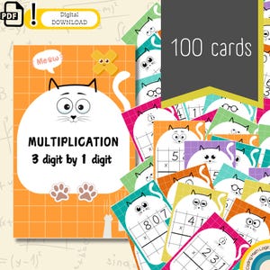 Multiplication Flashcards Math Activities Task Cards Multiplication ...