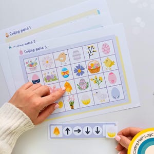 Easter Activity Preschool Coding for Kids: Spring Logic Games Bundle ...