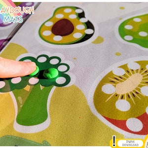 Playdough Mats Rainbow Colors Printable Playdough Activity Toddler ...