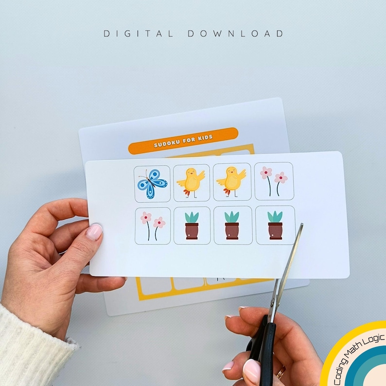 Printable Spring Sudoku Puzzles for Kids: Easy 3x3, 4x4 Grids (PDF) - Etsy