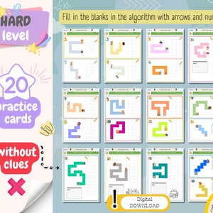 Coding for Kids Worksheet: Arrows Logic Game (digital Download) - Etsy