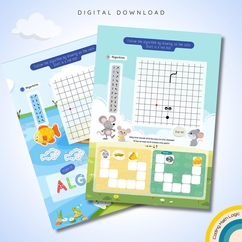 Cuaderno de programación para niños: PDF imprimible desconectado / Mi ...