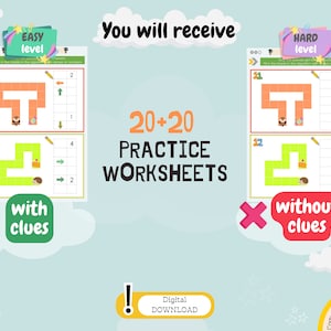 Coding for Kids Arrows Game Kids Learning fun Puzzles coding Worksheets ...