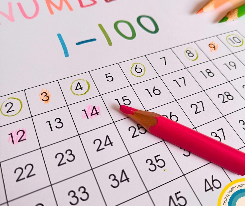 Numbers 1-1000 Chart: Math Worksheets Printable (digital Download) - Etsy