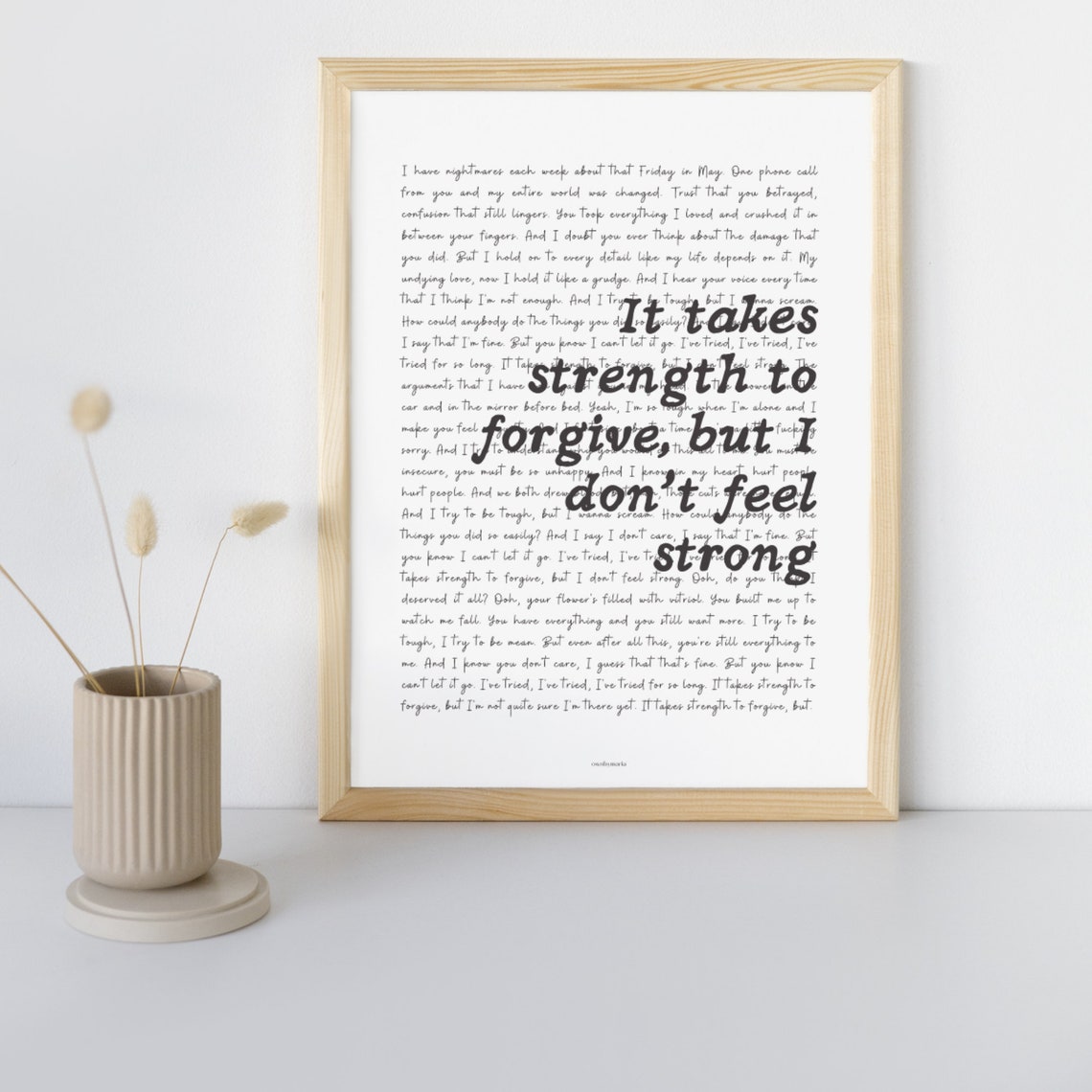 The Grudge Lyrics Poster GUTS Album Poster Olivia Rodrigo - Etsy