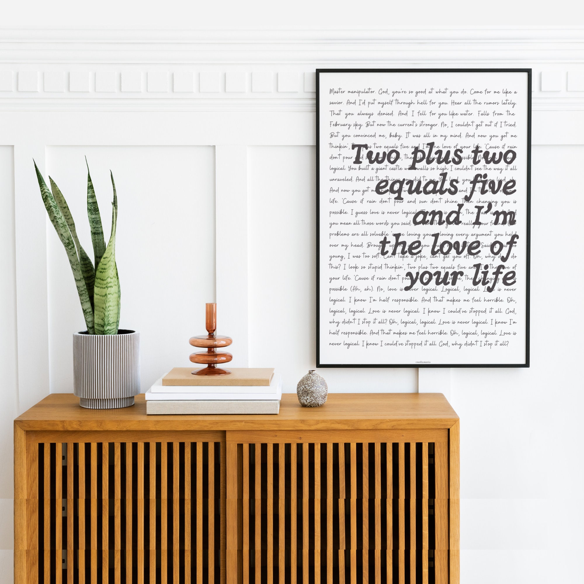 Logical Lyrics Poster, GUTS Album Poster, Olivia Rodrigo Poster, Gift ...