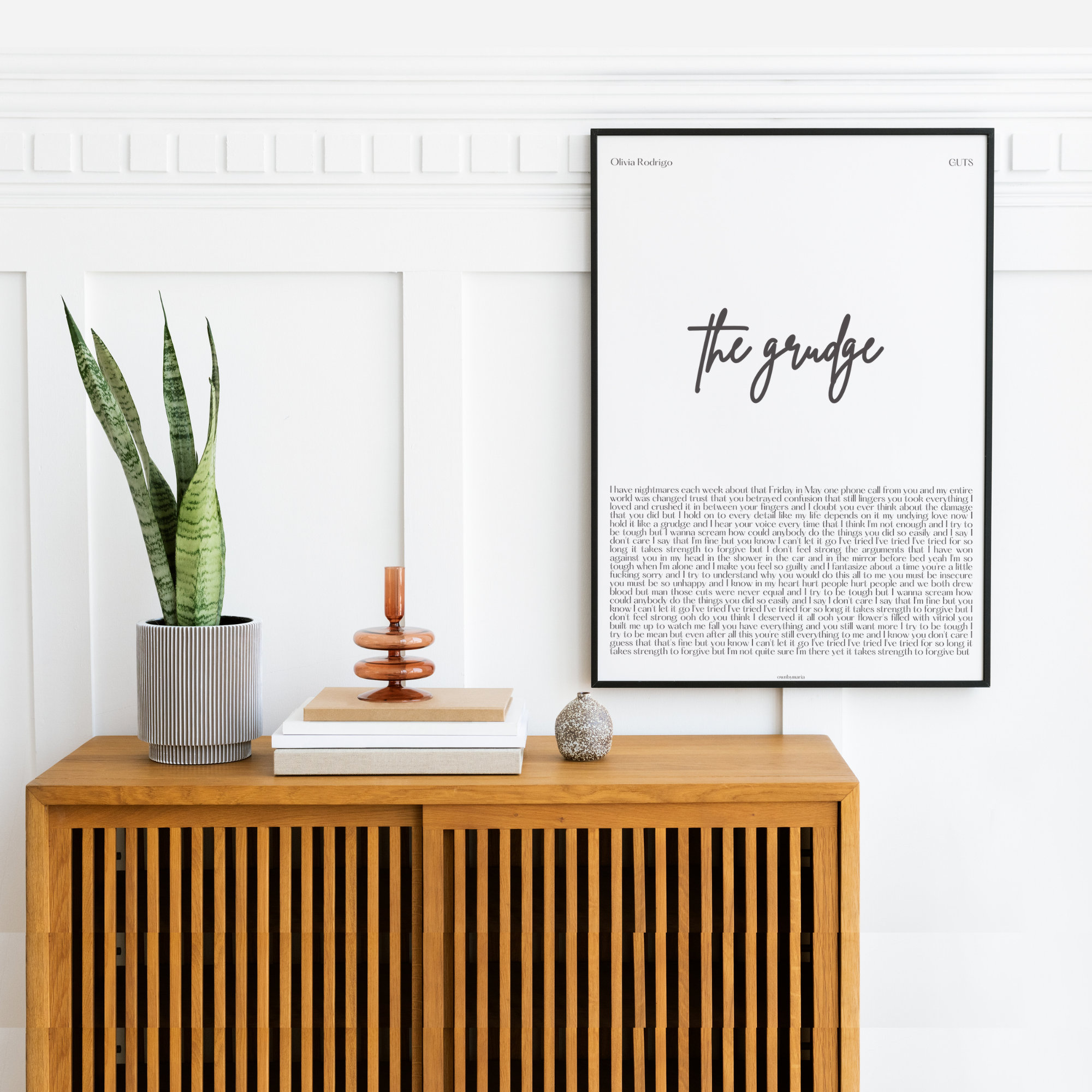 The Grudge by Olivia Rodrigo Poster, GUTS Album, Gift for Olivia ...