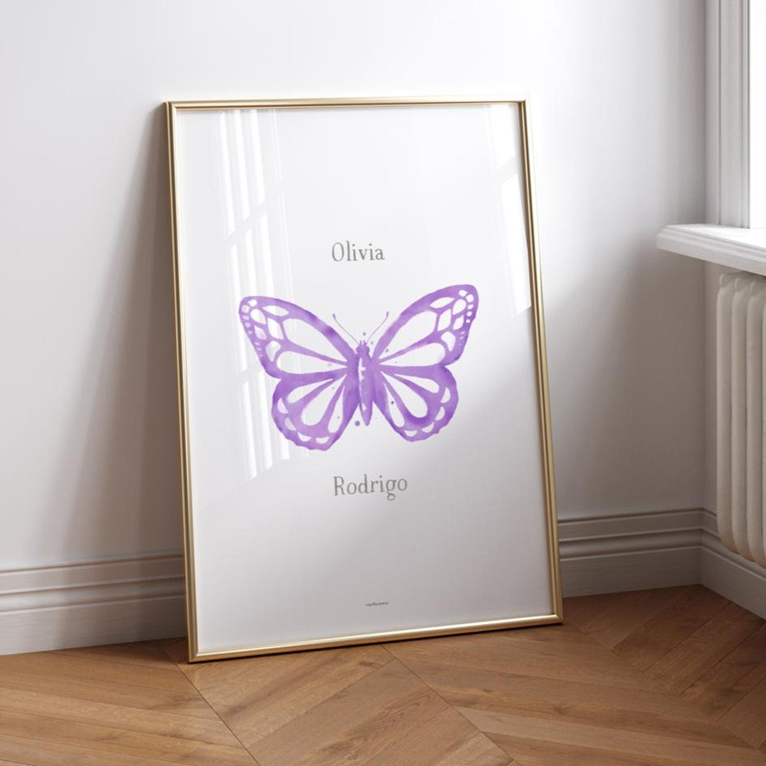 Olivia Rodrigo Purple Butterfly Poster, GUTS Album, A Gift for Olivia ...