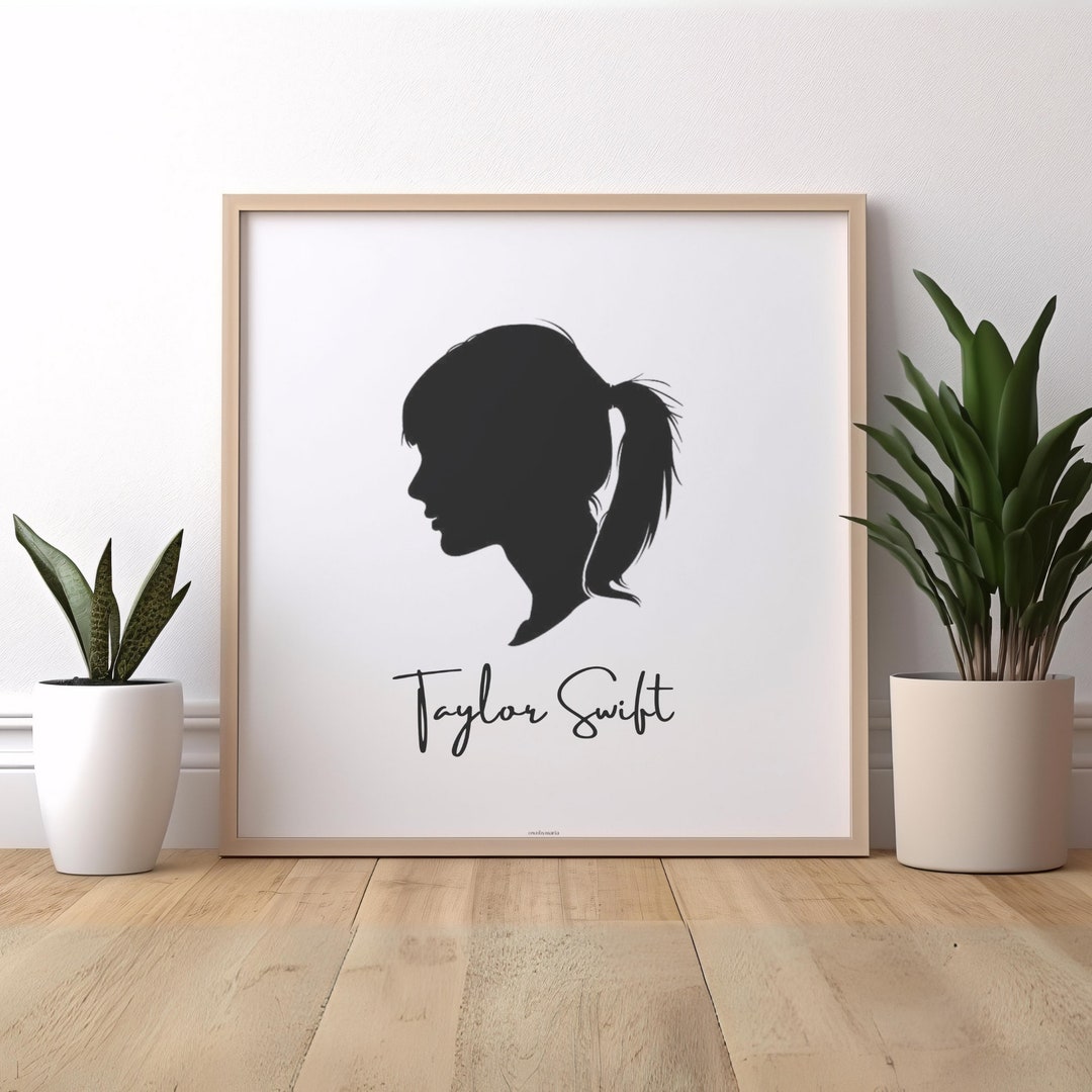 Taylor Swift Silhouette Poster, Custom Taylor Swift Poster, Christmas ...