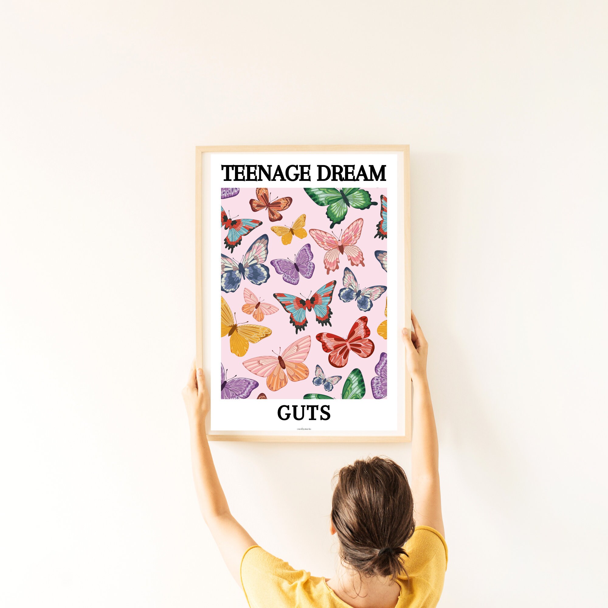 Teenage Dream Poster, Olivia Rodrigo Poster, GUTS Album Poster sold by ...