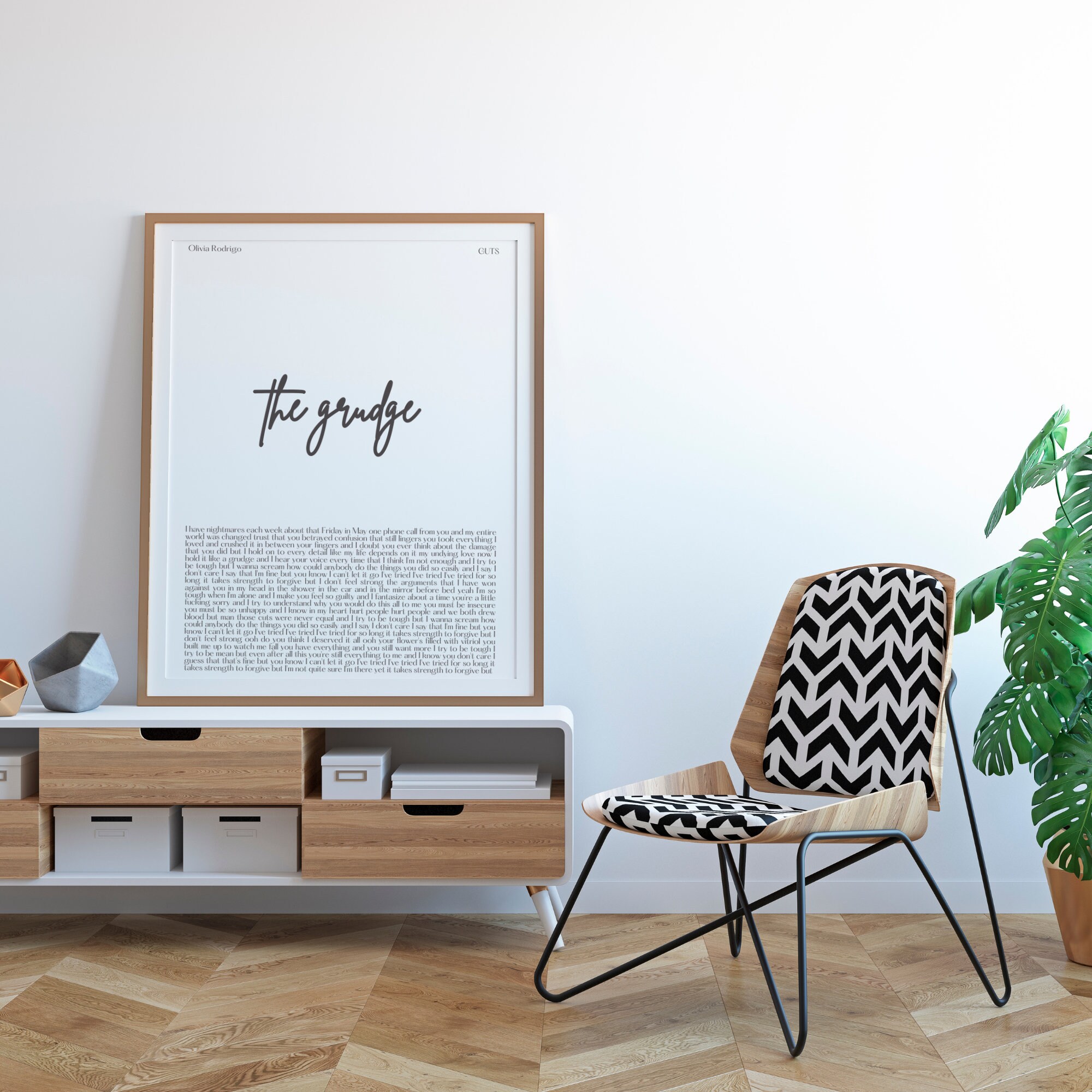 The Grudge by Olivia Rodrigo Poster, GUTS Album, Gift for Olivia ...