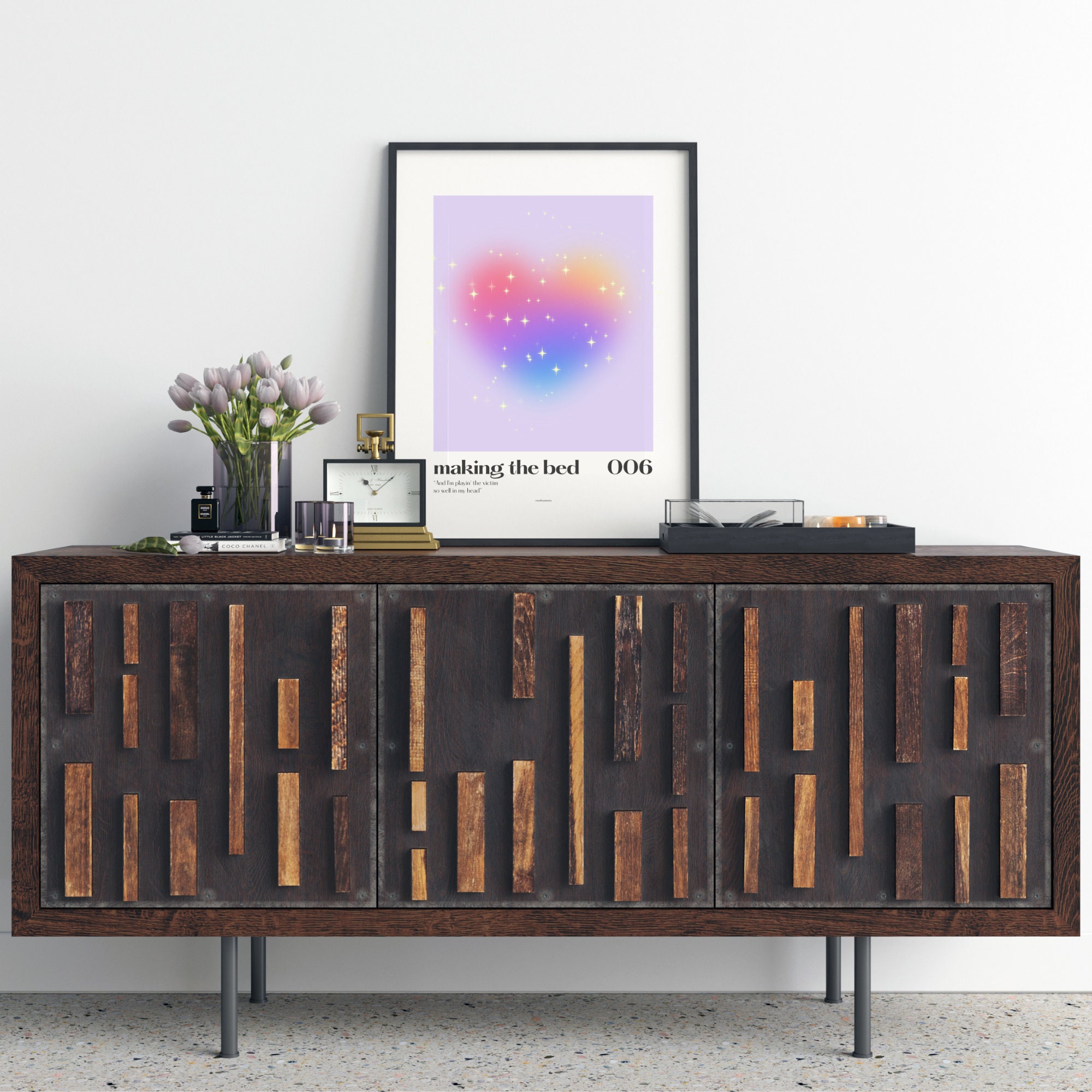 Making the Bed Olivia Rodrigo Y2K Poster, Livie Fan Art, Gradient Aura ...