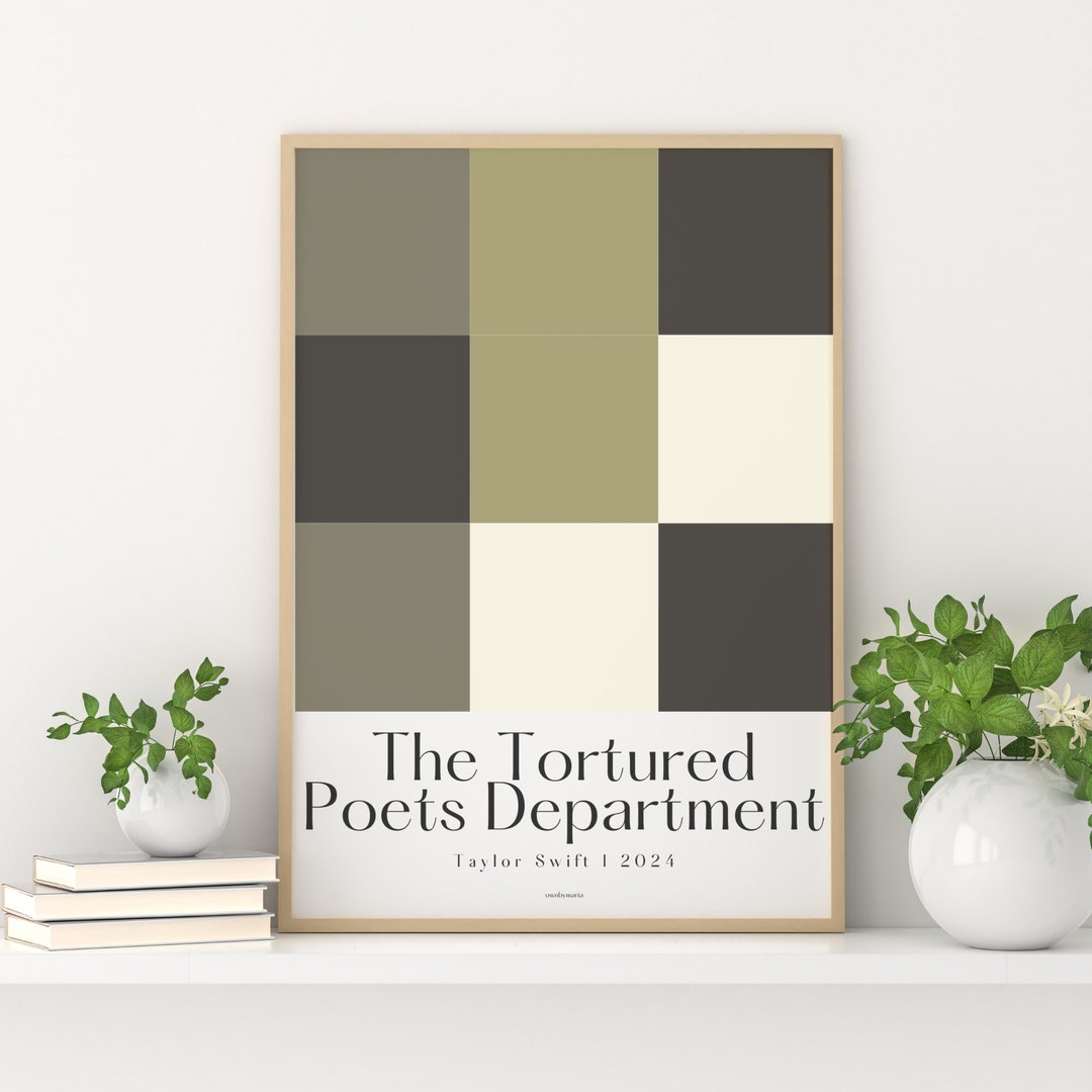 The Tortured Poets Department Poster, Taylor Swift Poster, TTPD ...