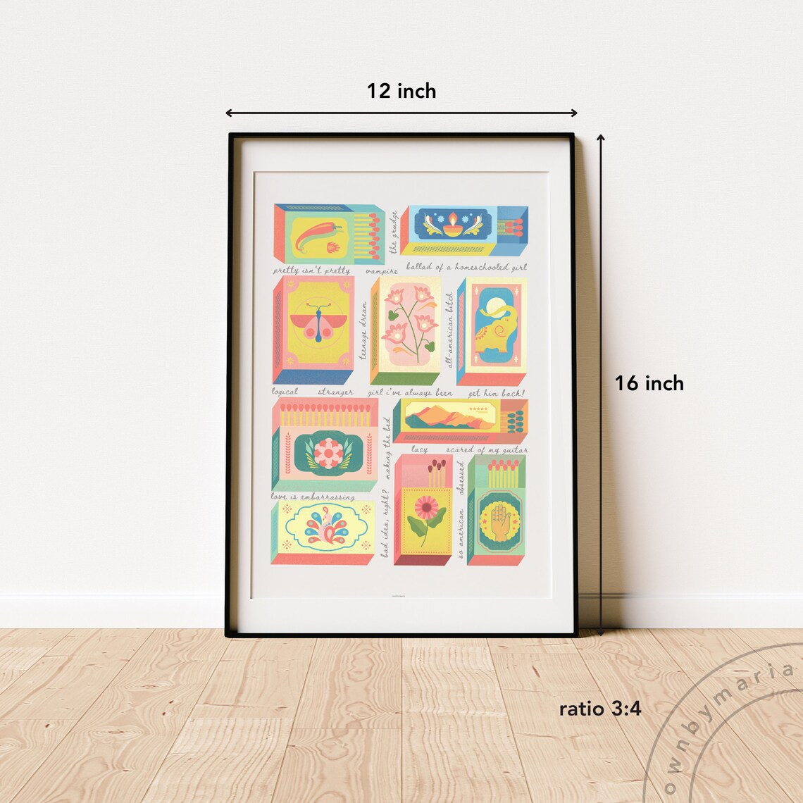 Olivia Rodrigo GUTS Poster, GUTS Album Tracks Decor, Trendy Colorful ...