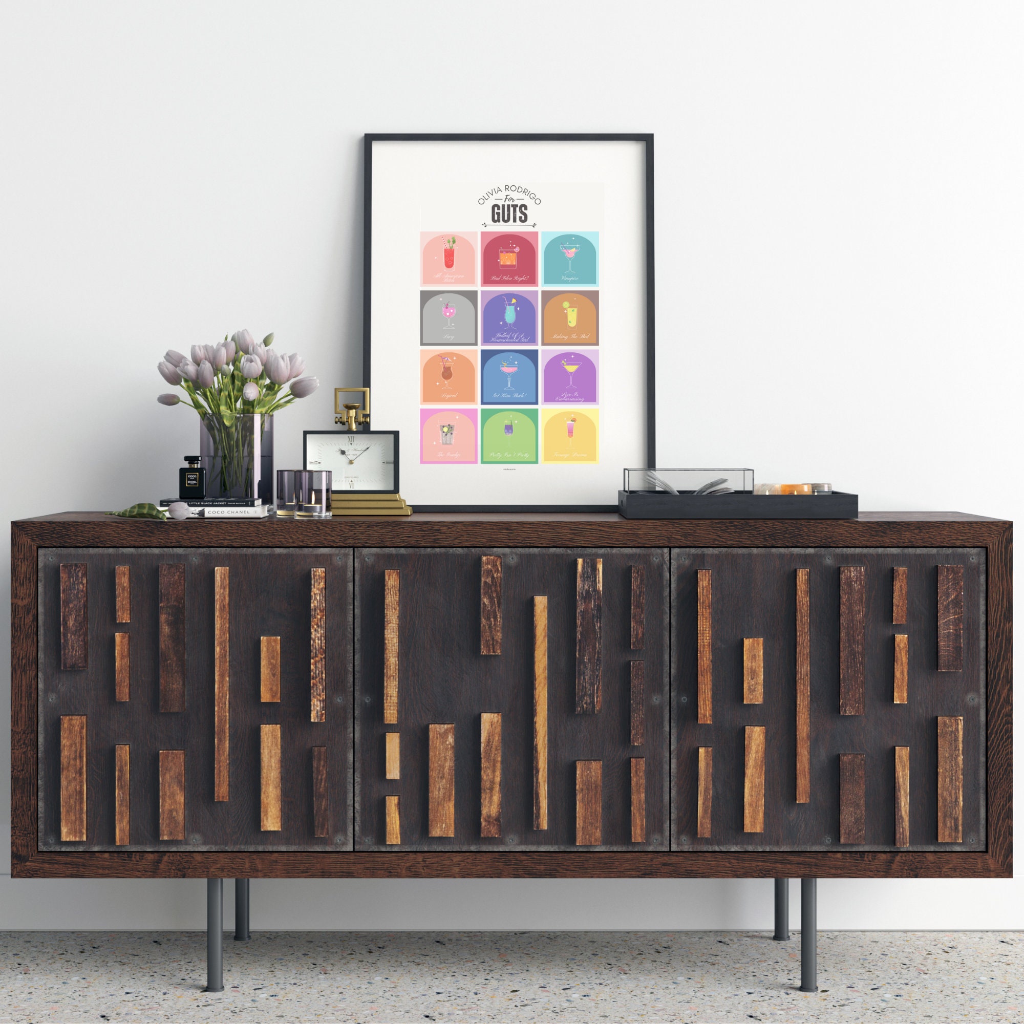 Olivia Rodrigo GUTS Colorful Poster, GUTS Music Decor, Cute Trendy Art ...